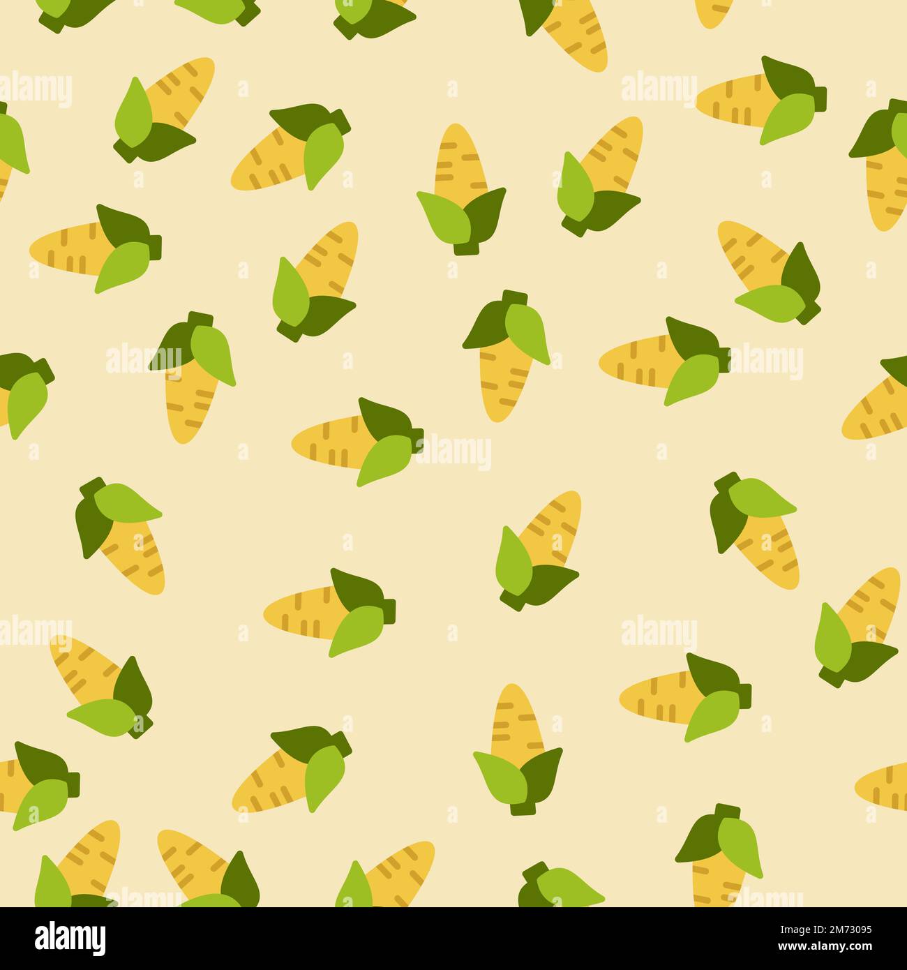 Corn seamless pattern cute background. Vector cute corns seamless ... Corn seamless pattern cute background. Vector cute corns seamless ...