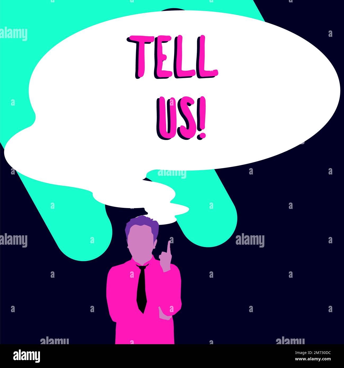 Conceptual caption Tell Us. Word Written on communicate information to ...