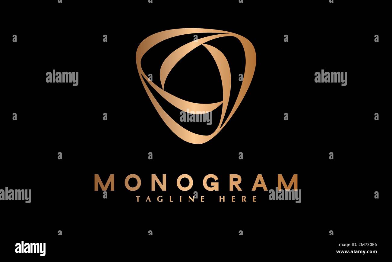 Circle leaf logo vector monogram template Stock Vector Image & Art - Alamy