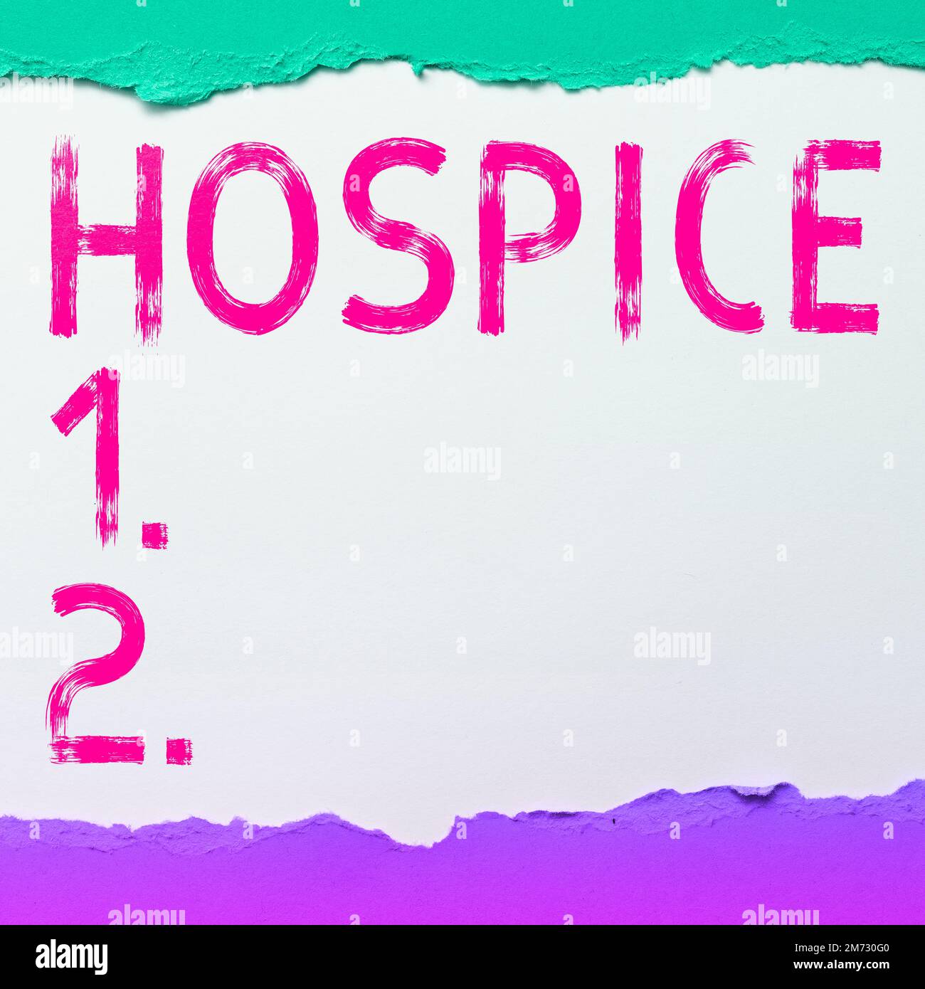 Text sign showing Hospice. Internet Concept focuses on the palliation ...