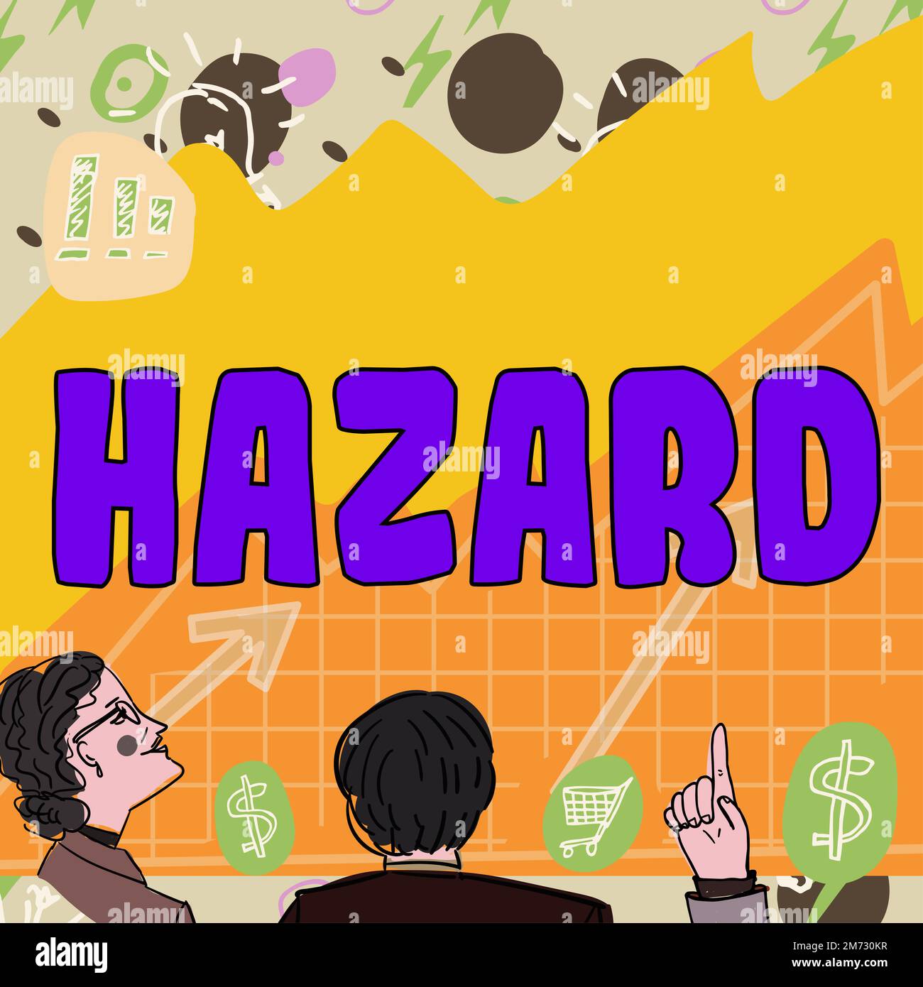 Text showing inspiration Hazard. Business overview account or statement ... Text showing inspiration Hazard. Business overview account or statement ...