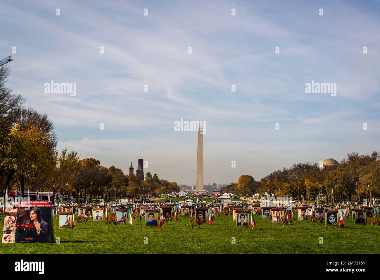 Honouring those Fallen for Iran Freedom, photographs of victims on the ...