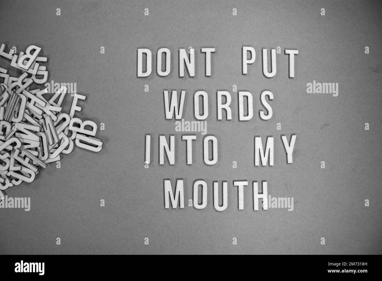 Put alphabet Black and White Stock Photos & Images - Alamy