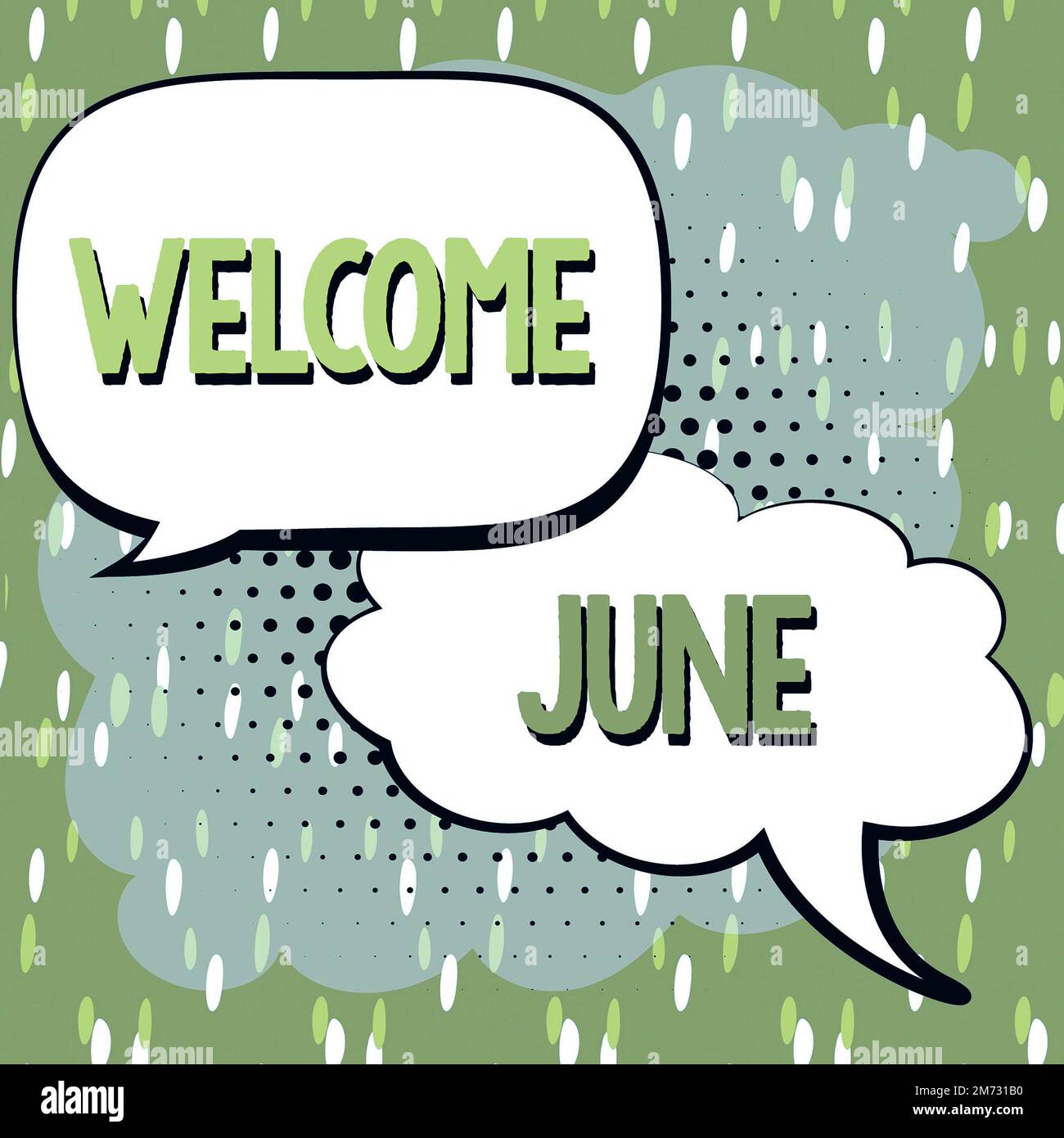 Inspiration showing sign Welcome June. Word Written on Calendar Sixth ...
