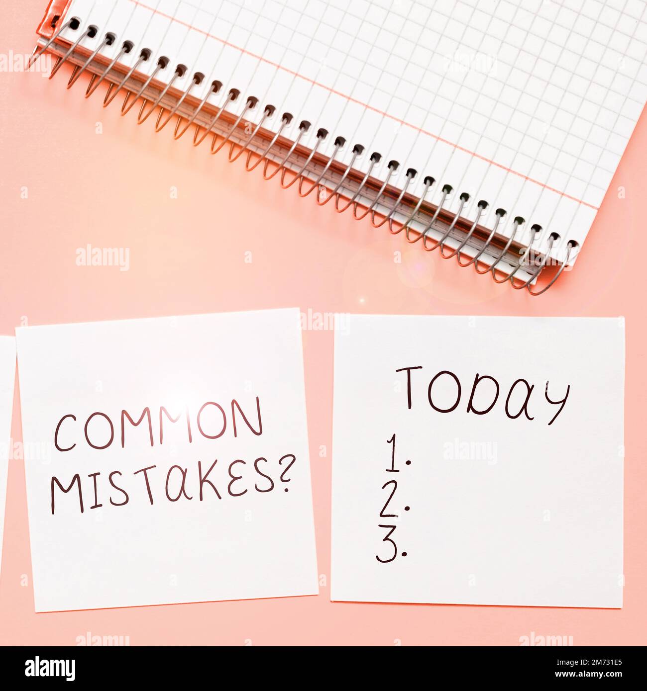 Hand writing sign Common Mistakes. Internet Concept repeat act or ...