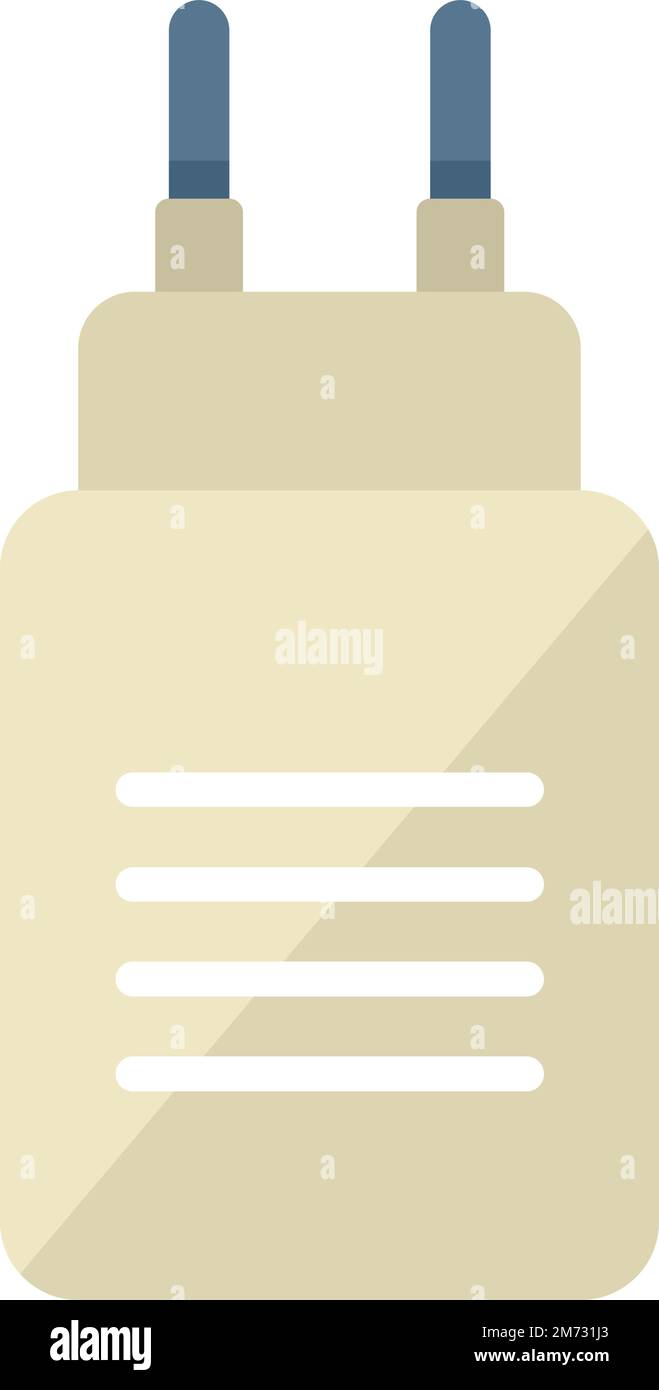 Repair adapter icon flat vector. Mobile broken. Service fix isolated ...