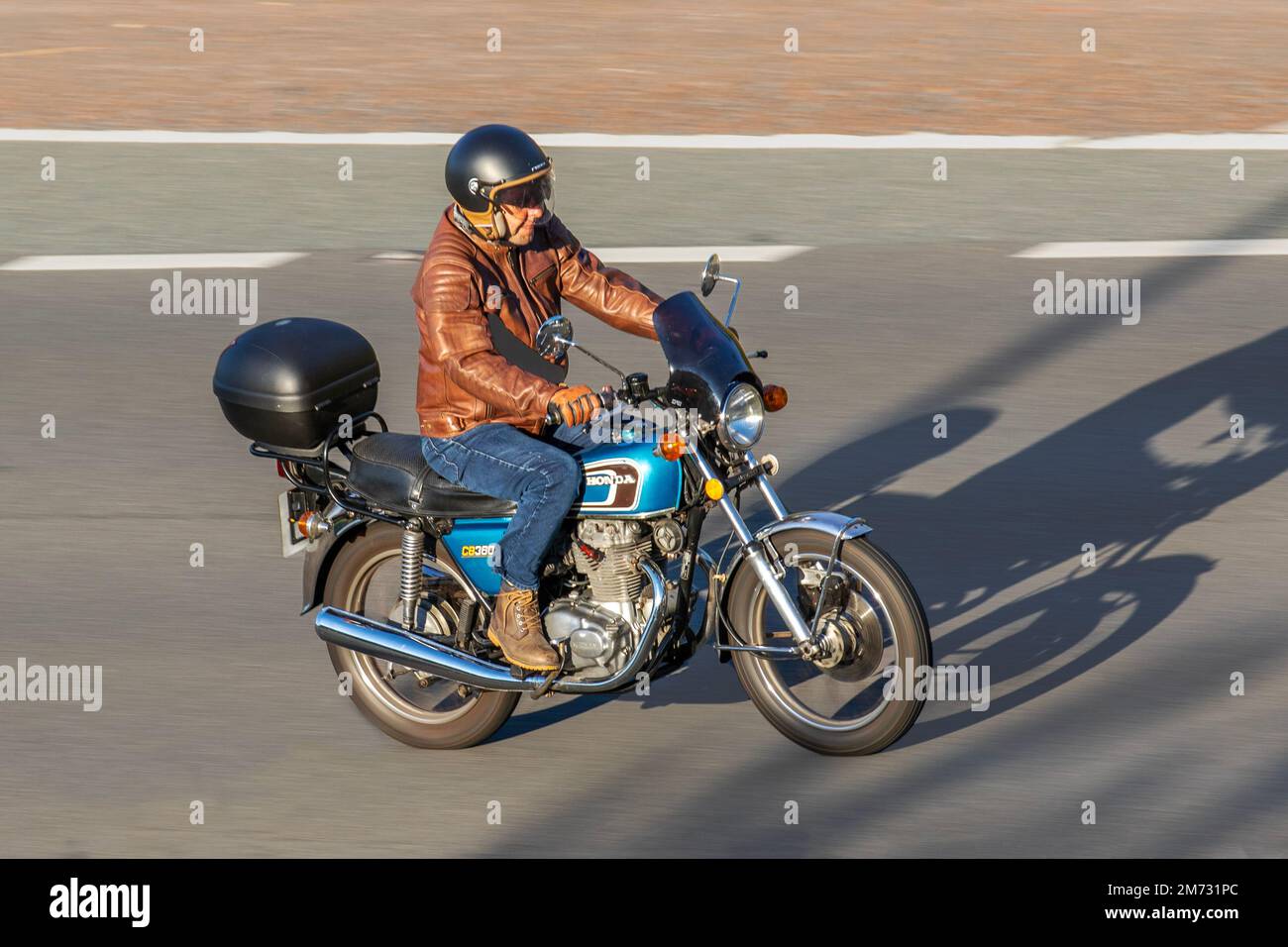 1970s 70s seventies Honda CB360 twin-cylinder four-stroke motorcycle ...