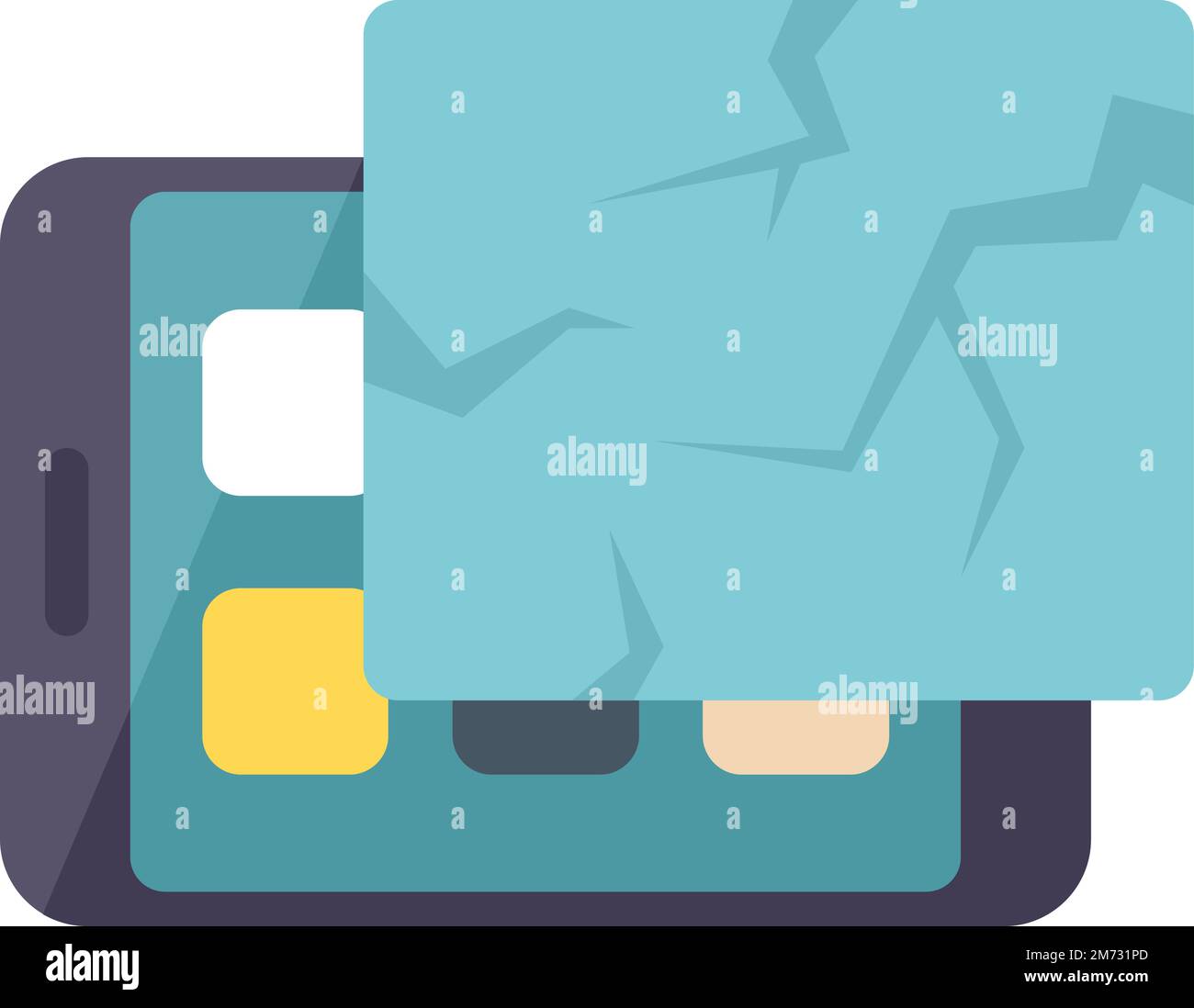 Phone broken apple Stock Vector Images - Alamy