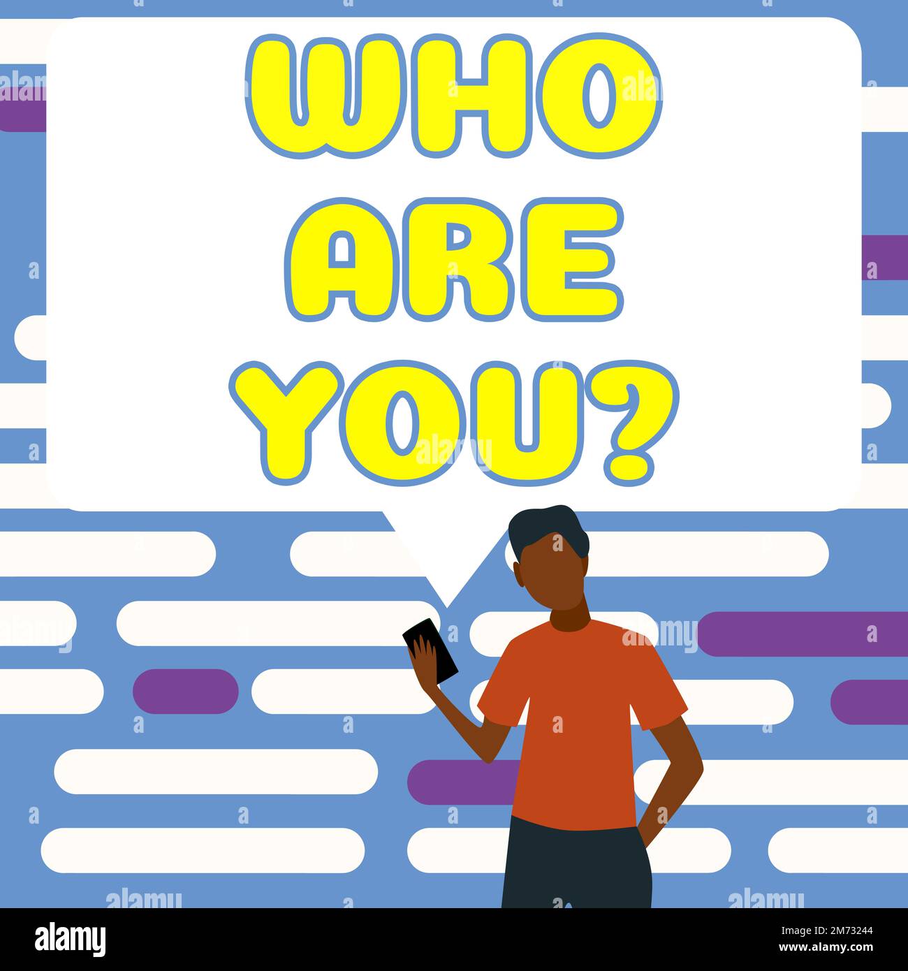 Sign displaying Who Are You. Business idea Identify yourself ...