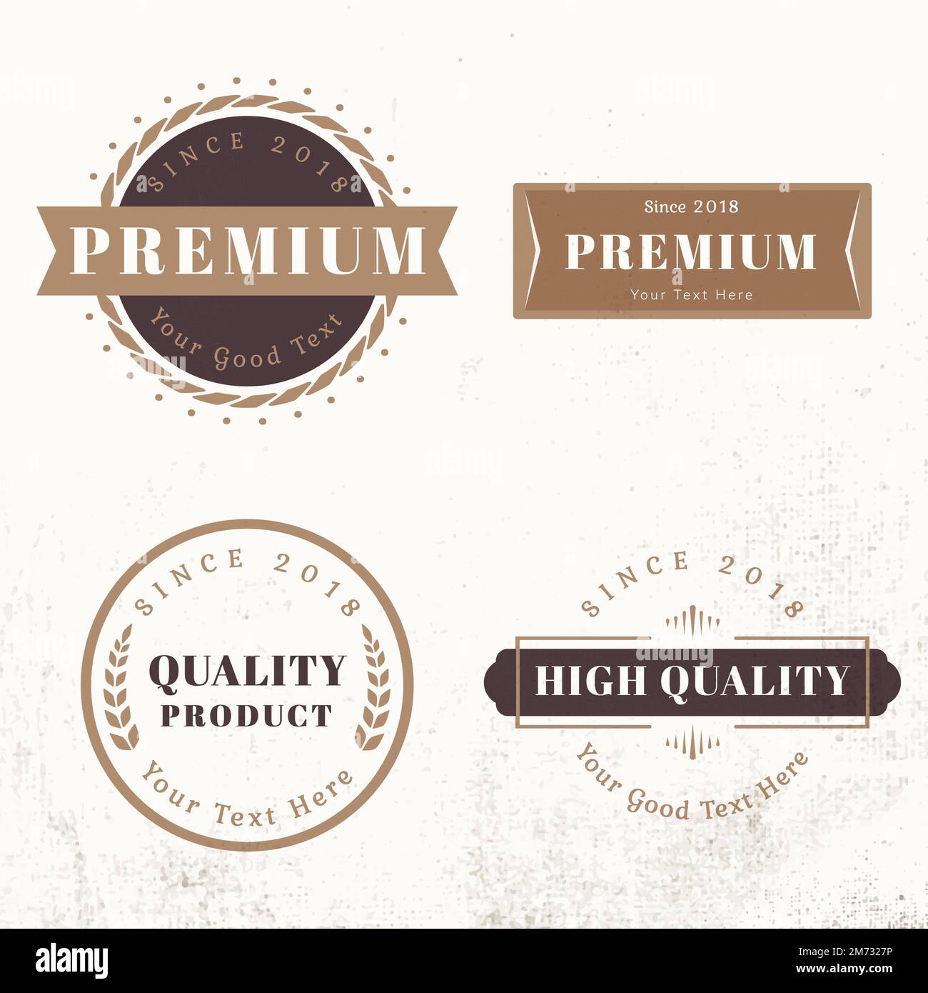 Vintage premium badge set vectors Stock Vector Image & Art - Alamy