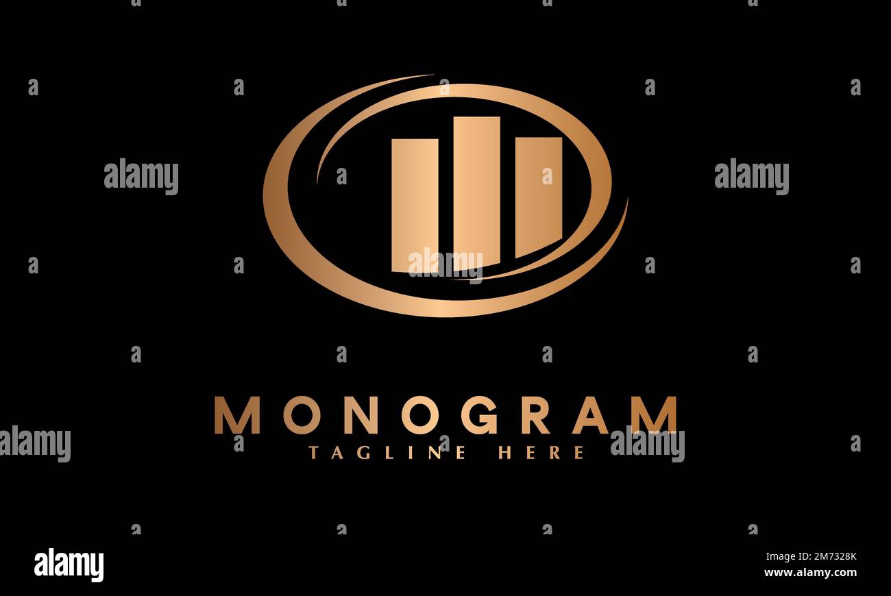 Finance chart logo vector monogram template Stock Vector Image & Art ...