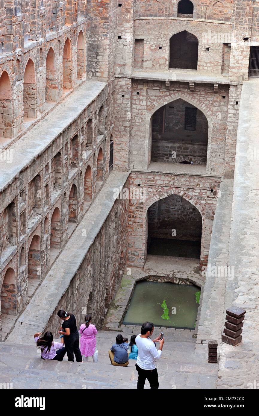 Agrasen ki Baoli or Ugrasen ki Baodi stepwell - New Delhi, India Stock ...