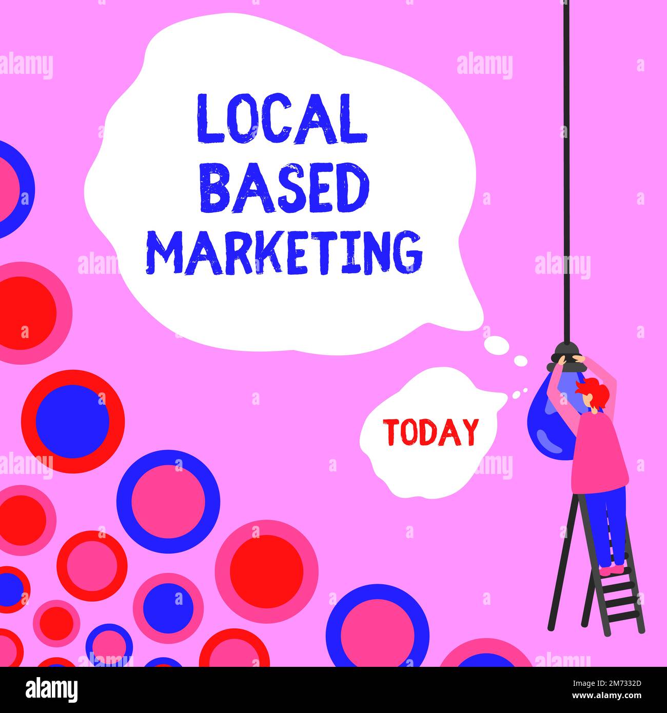 Conceptual display Local Based Marketing. Business overview marketing ...