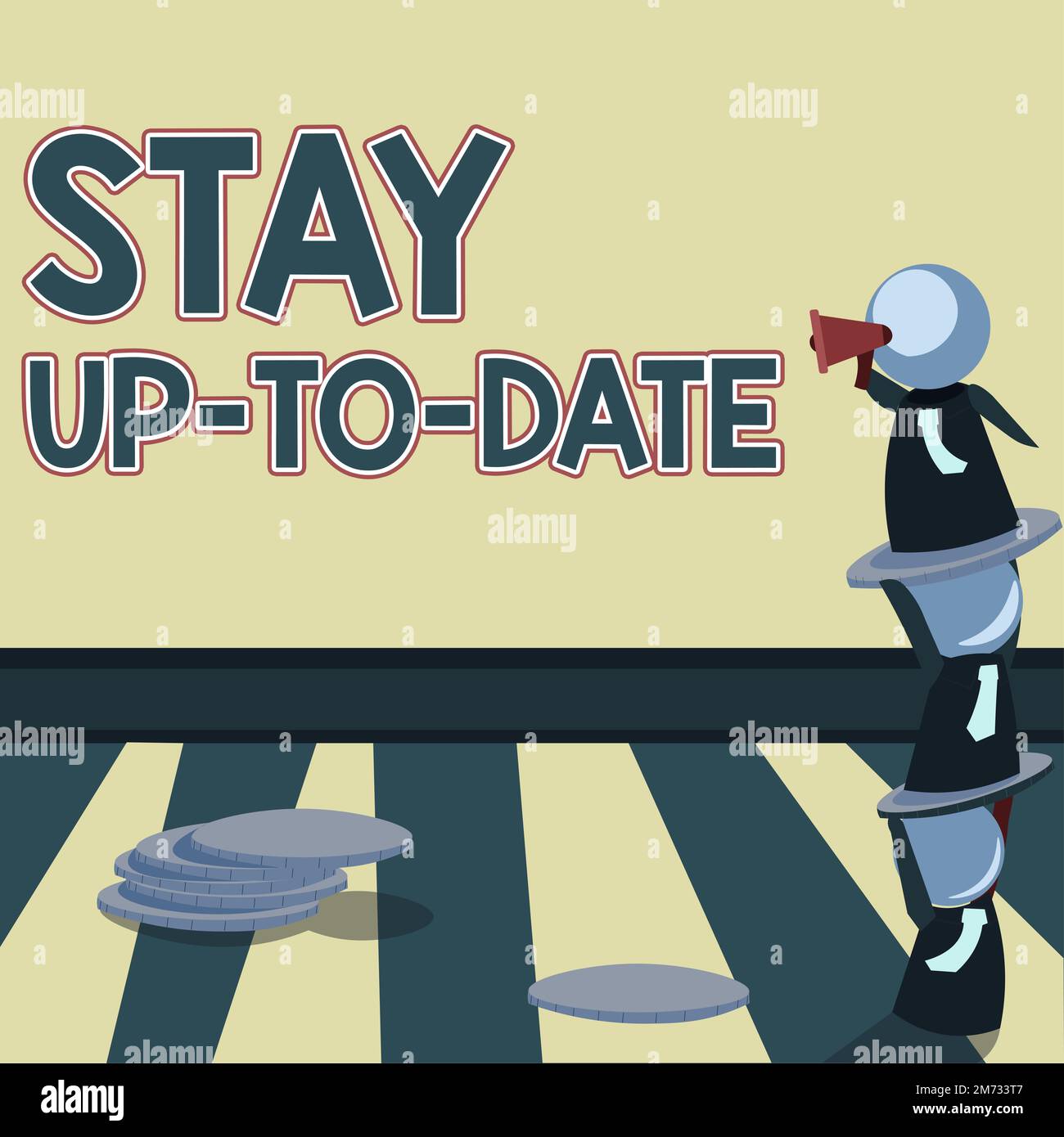 Writing displaying text Stay Up To Date. Business concept knows all the ...