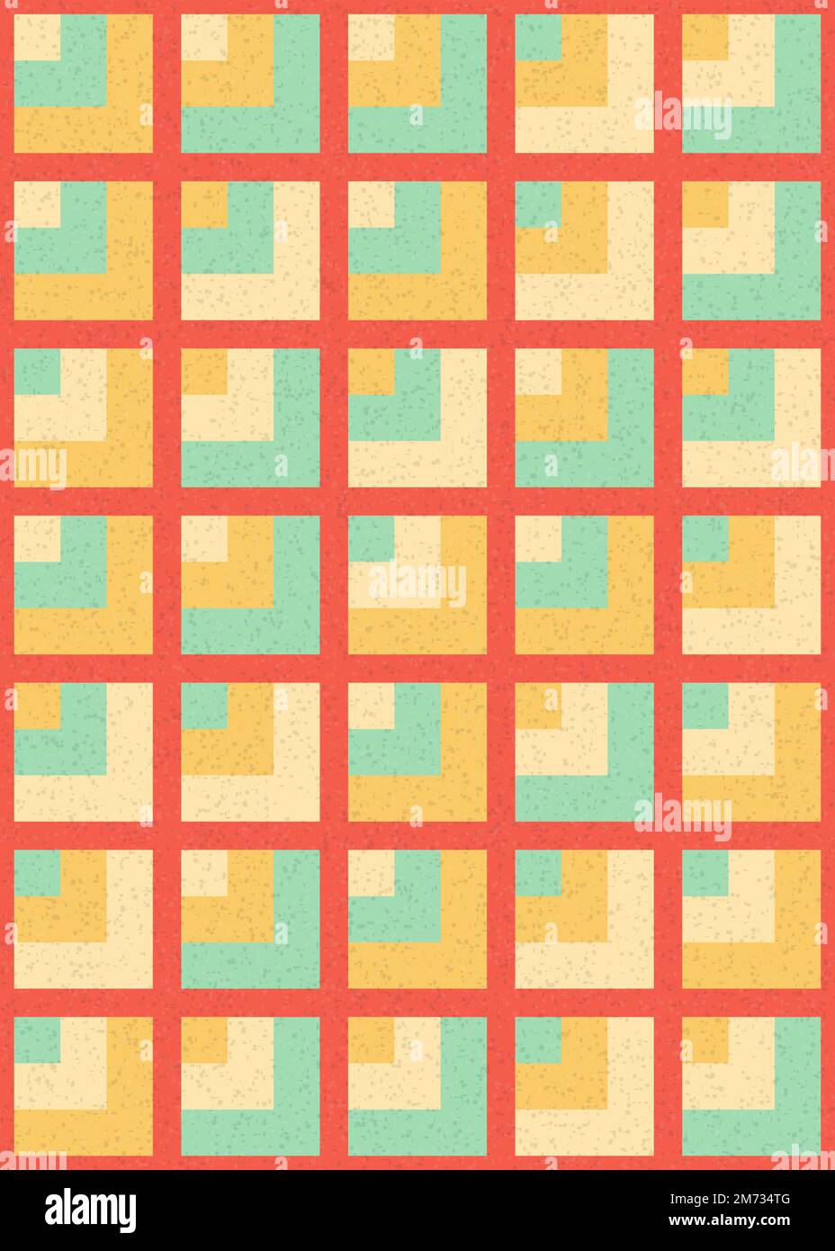 Abstract Geometrical generative computational art illustration Stock ...