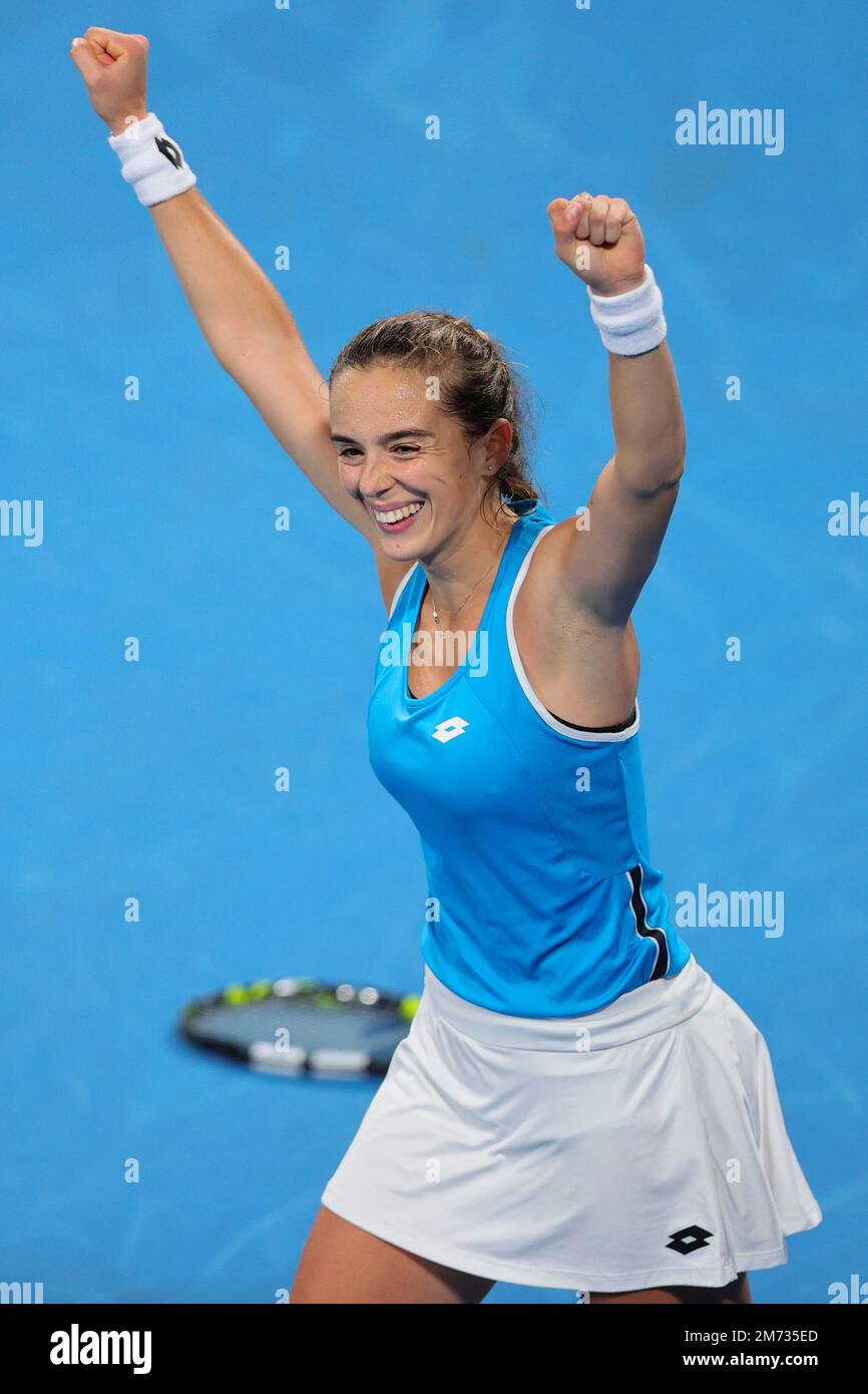 Sydney, Australia. 07th Jan, 2023. Lucia Bronzetti of Italy celebrates ...