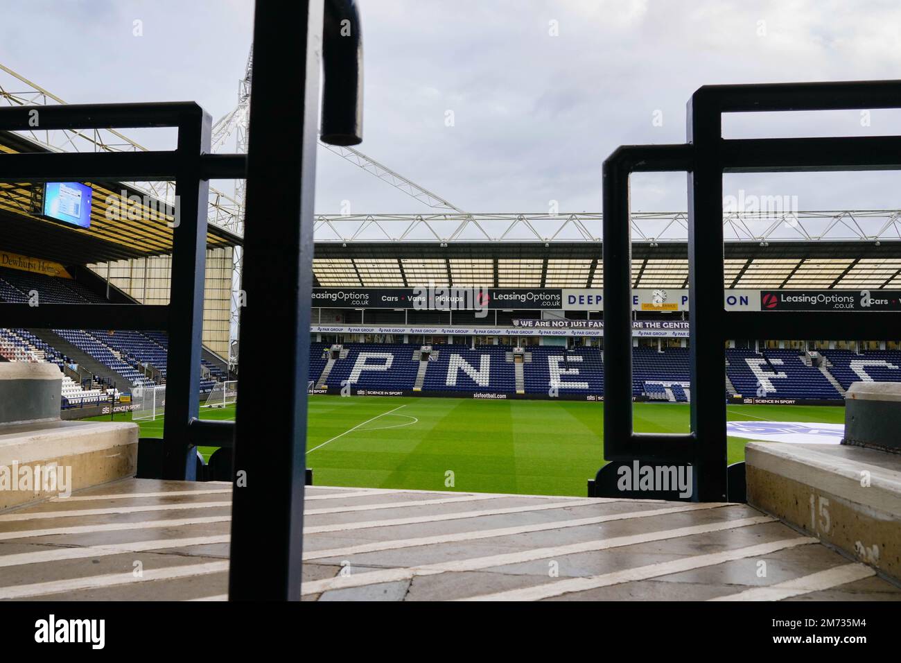 General view of Deepdale Stadium before the Emirates FA Cup match ...