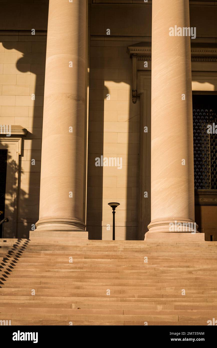 Neoclassical facade with Ionic columns of the National Gallery of Art ...