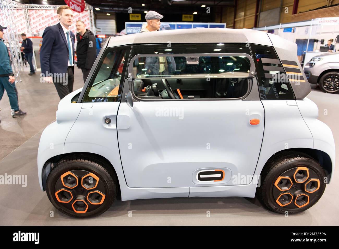 Riga, Latvia - April 29, 2022: Citroen Ami electric car of modern new ...