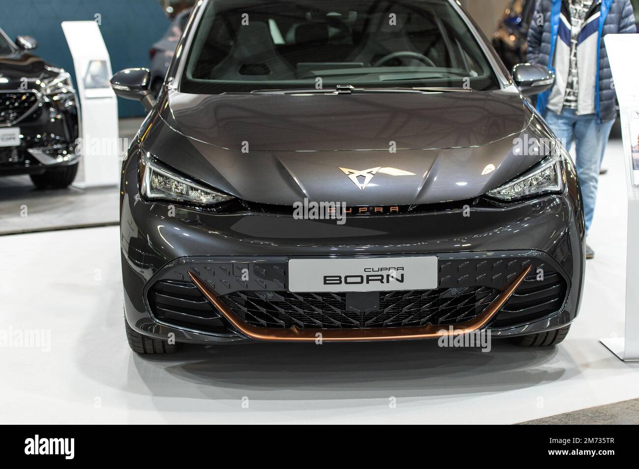 Riga,Latvia - April 29, 2022: International Motor Show, electric car ...