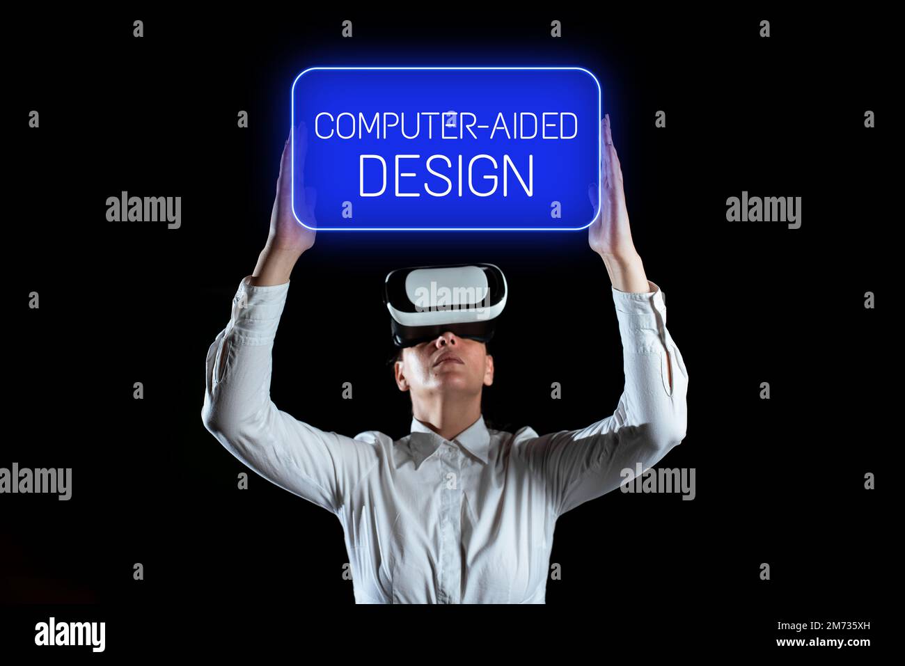 Conceptual display Computer Aided Design. Business concept CAD ...