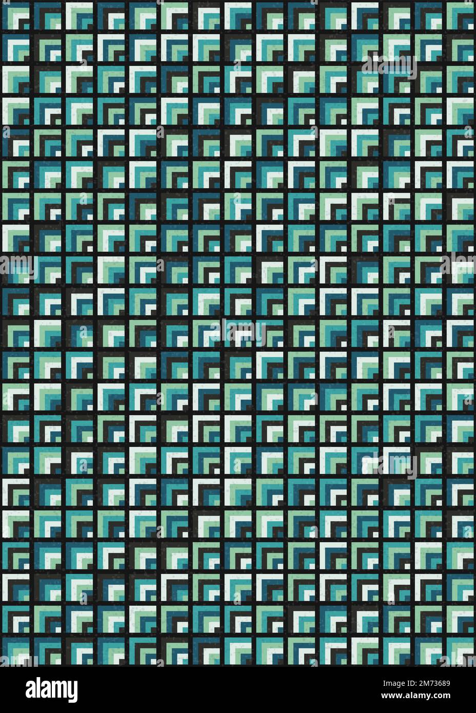 Abstract Geometrical generative computational art illustration Stock ...