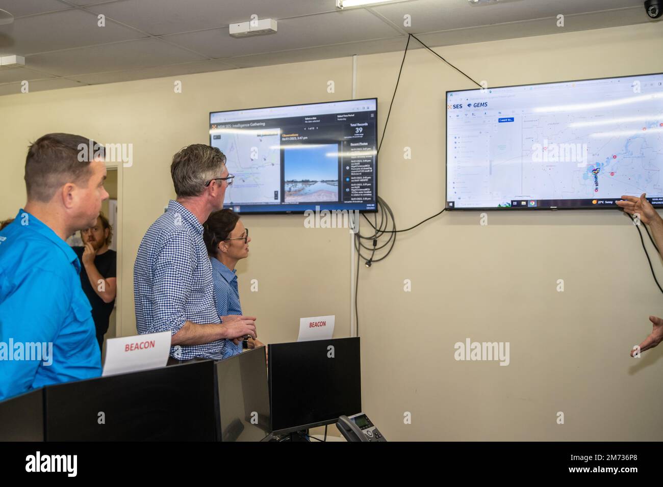 NSW Premier Dominic Perrottet and NSW Minister for Emergency Services ...
