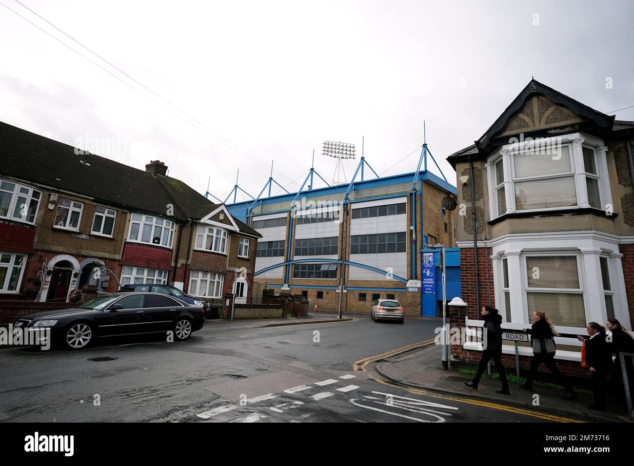 A general view of the MEMS Priestfield Stadium ahead of the Emirates FA ...