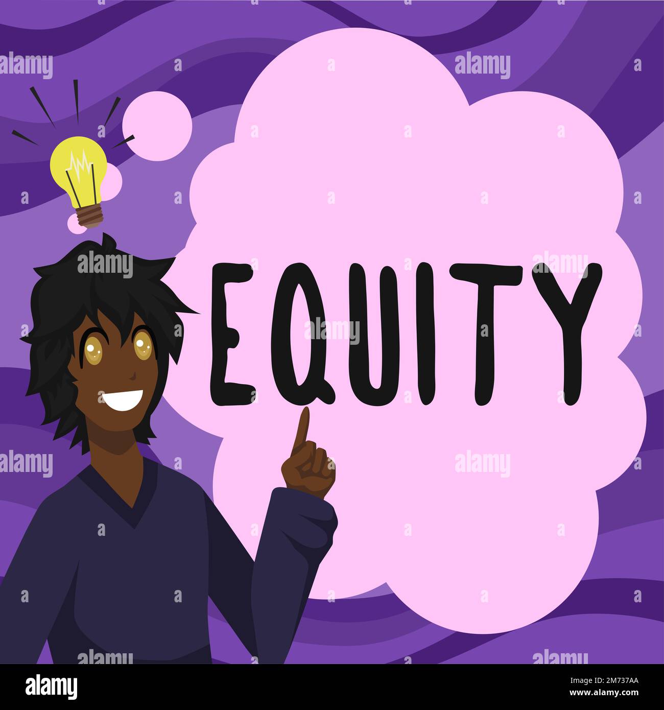 Hand writing sign Equity. Business idea quality of being fair and ...