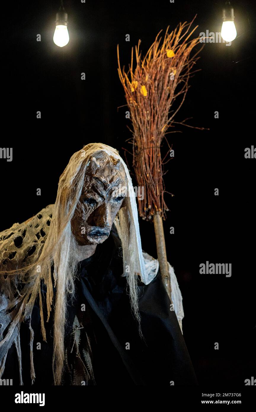 Ghost on a broom hi-res stock photography and images - Alamy