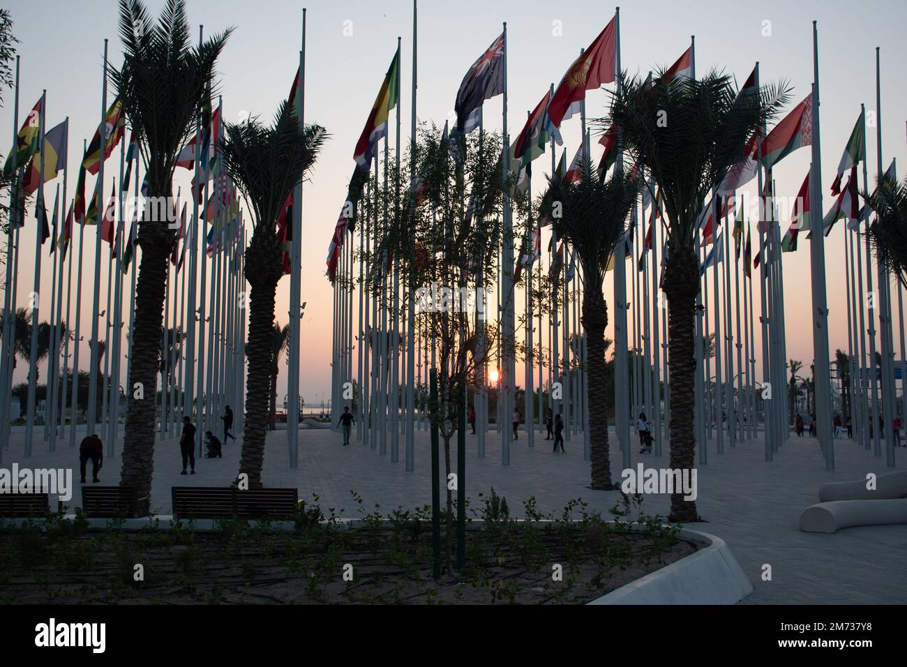 Flag plaza doha hi-res stock photography and images - Alamy