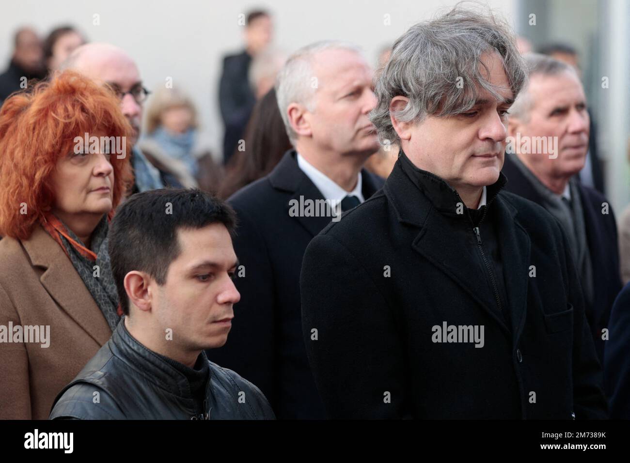Charlie Hebdo webmaster Simon Fieschi (L) and, cartoonist Laurent ...