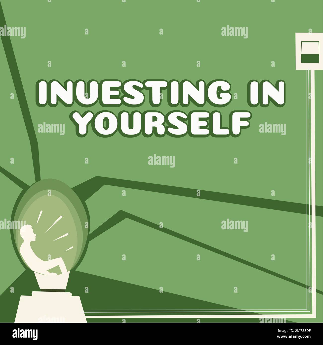 Text caption presenting Investing In Yourself. Concept meaning Learning ...