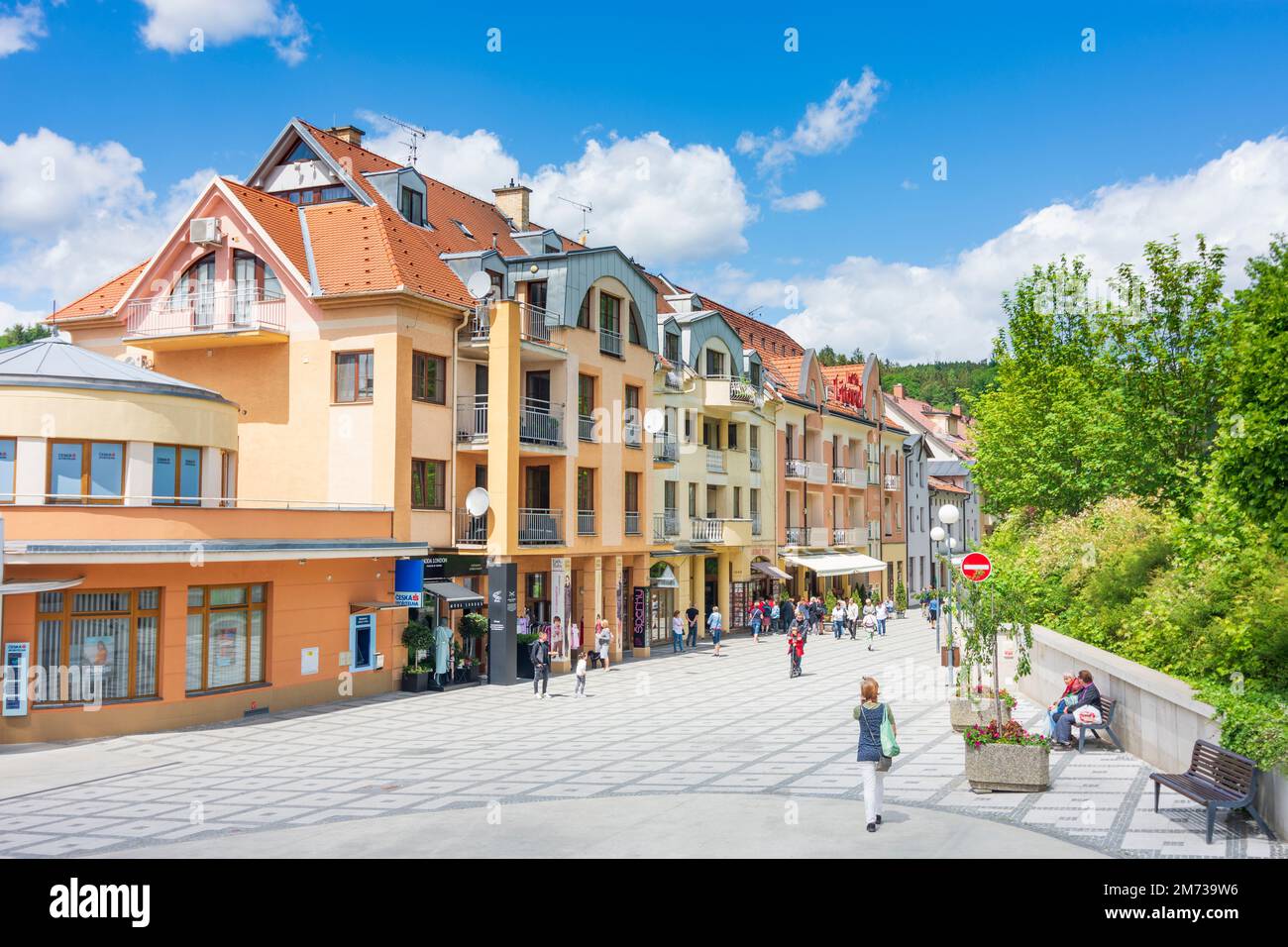 Pedestrian zone in zlinsky hi-res stock photography and images - Alamy