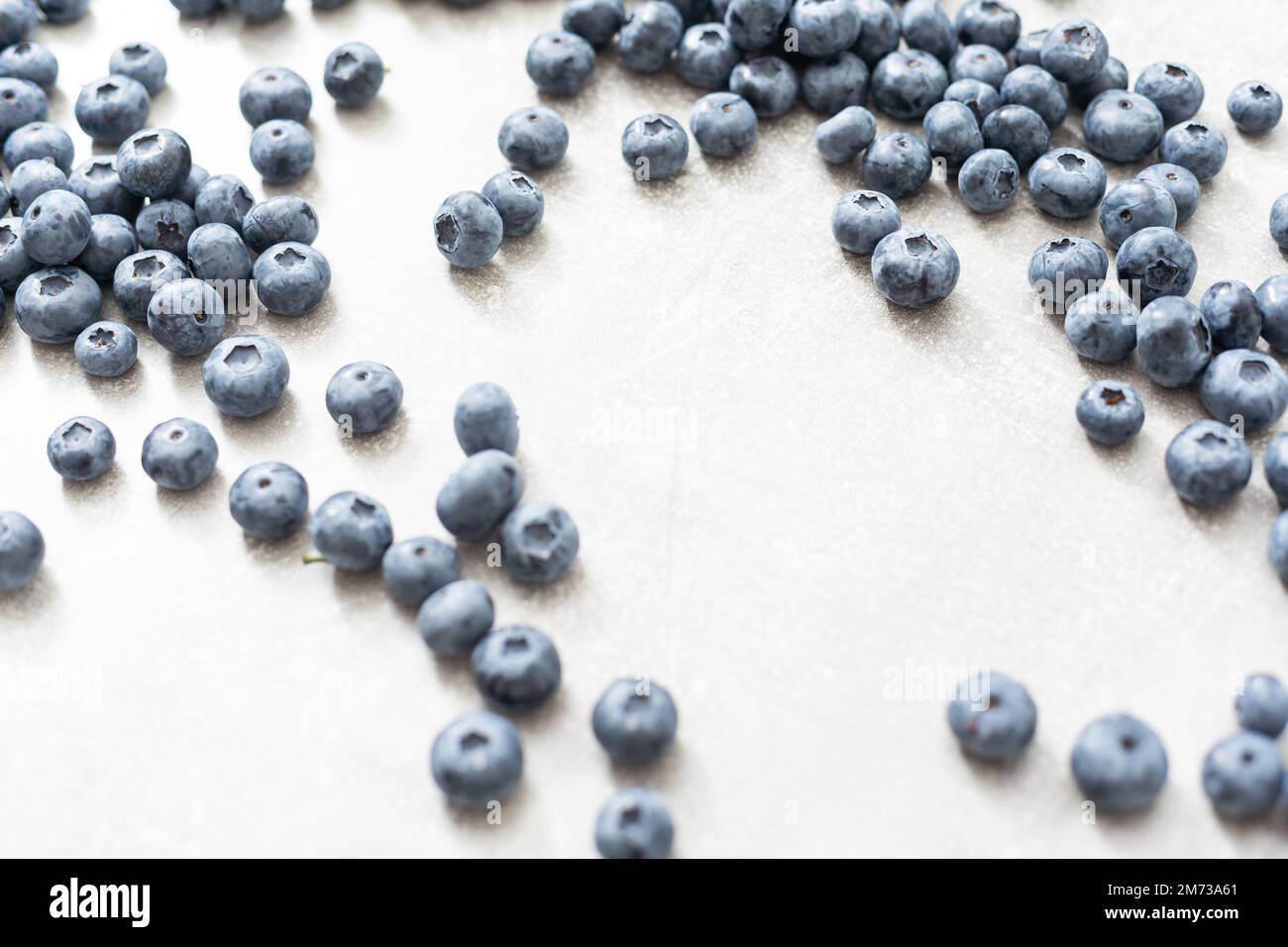 Fresh blueberries on gray background. Blueberries background. Healthy ...