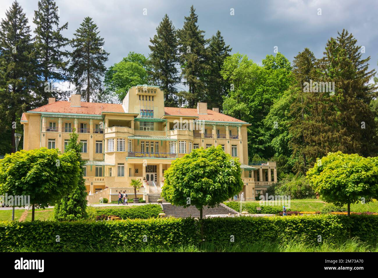 Luhacovice (Bad Luhatschowitz) : Bedrich Smetana House, spa park in ...