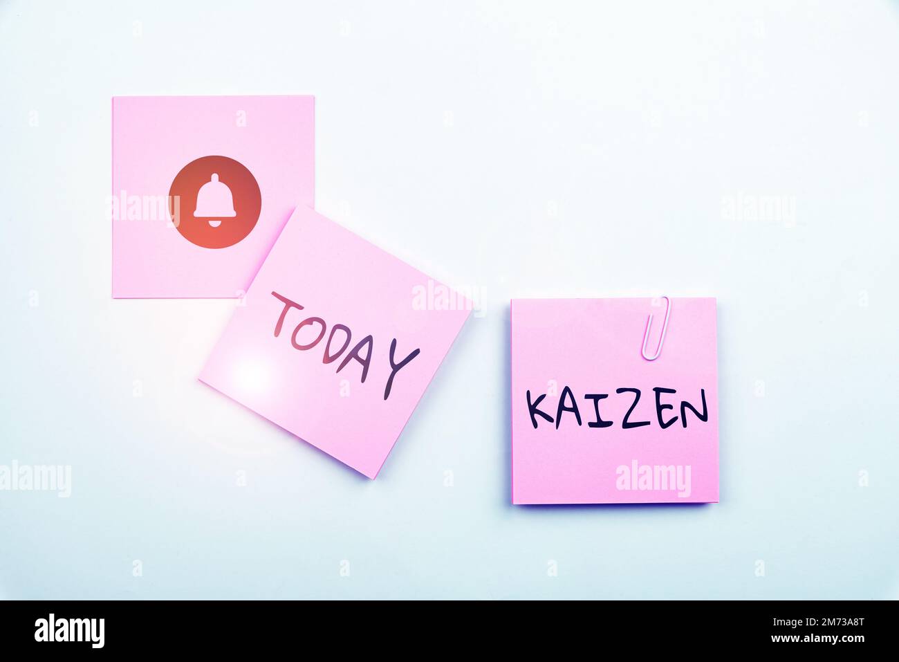 Hand writing sign Kaizen. Business concept a Japanese business ...