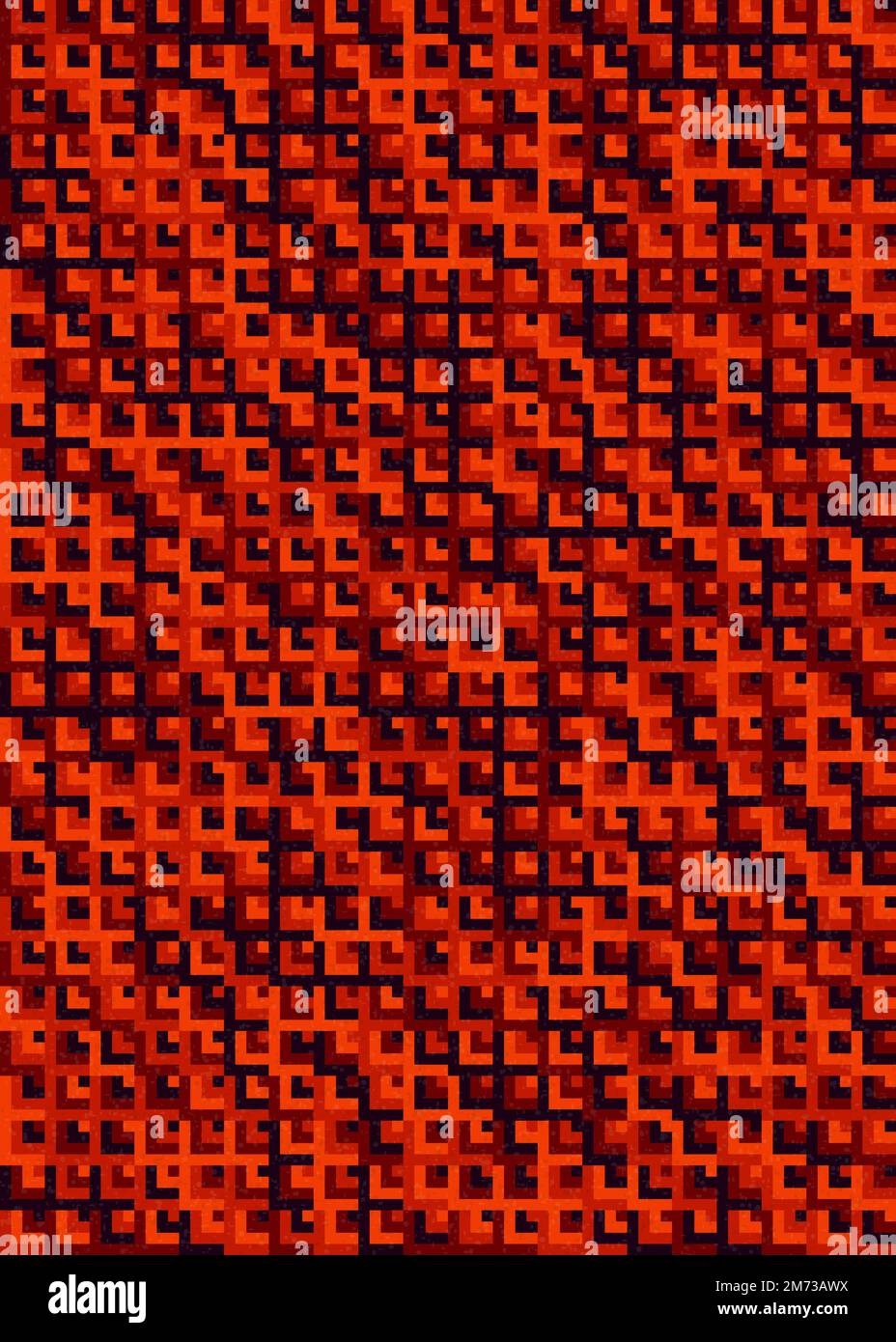 Abstract Geometrical generative computational art illustration Stock ...