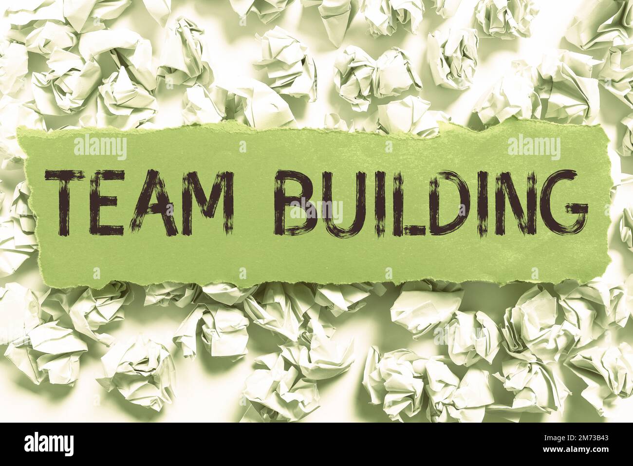 Conceptual caption Team Building. Word for Types of activities used to ...