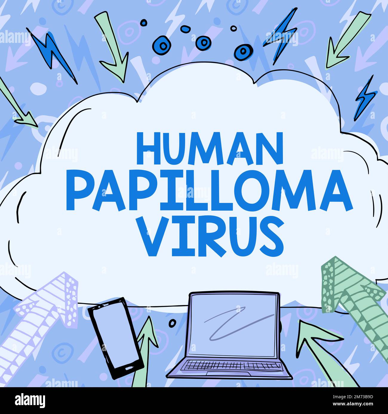 Handwriting text Human Papilloma Virus. Word Written on most common ...