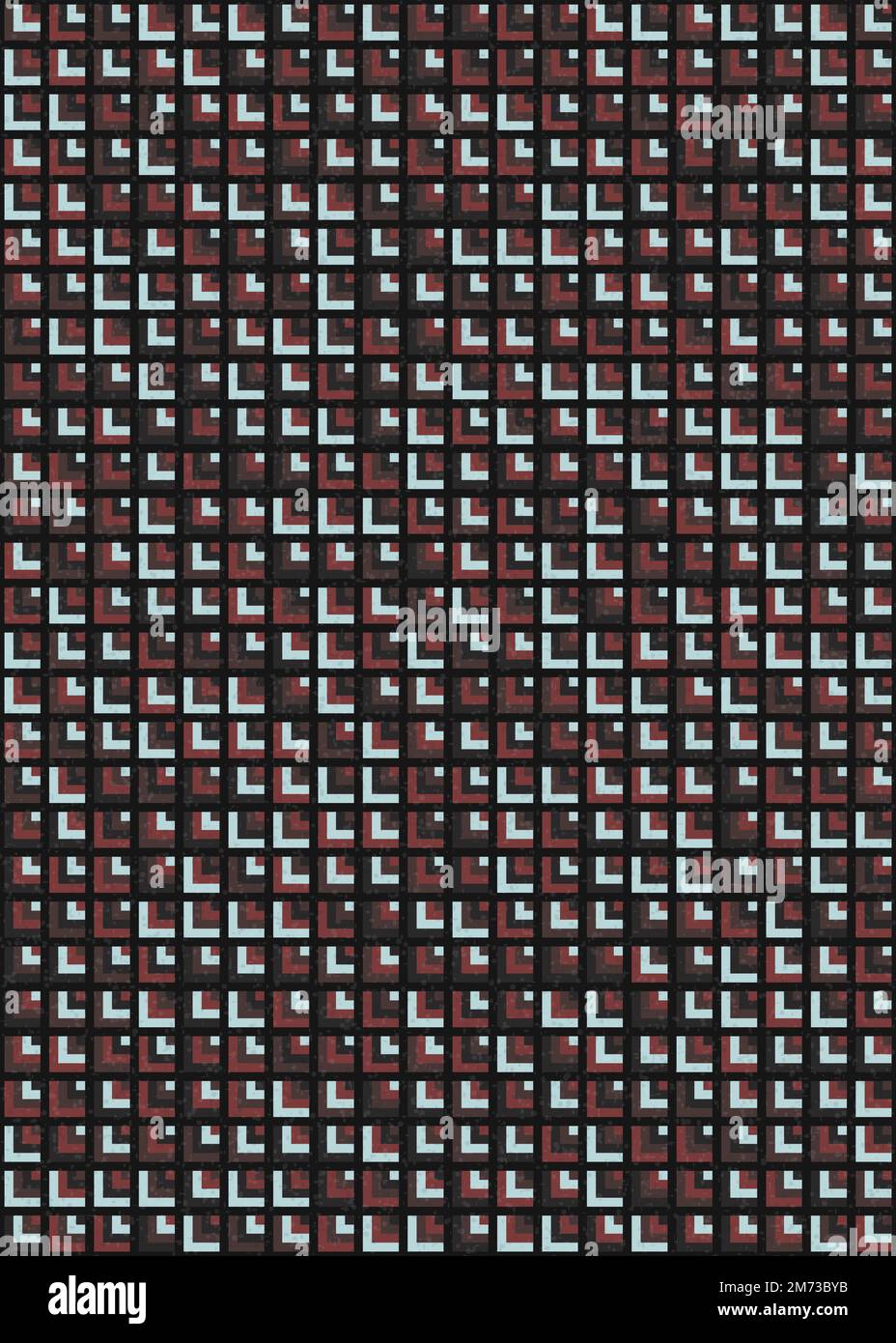 Abstract Geometrical generative computational art illustration Stock ...