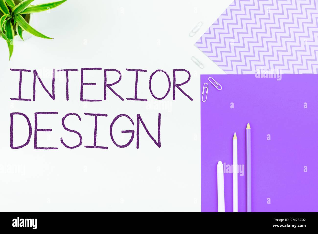 Sign displaying Interior Design. Business idea the art of designing the ...