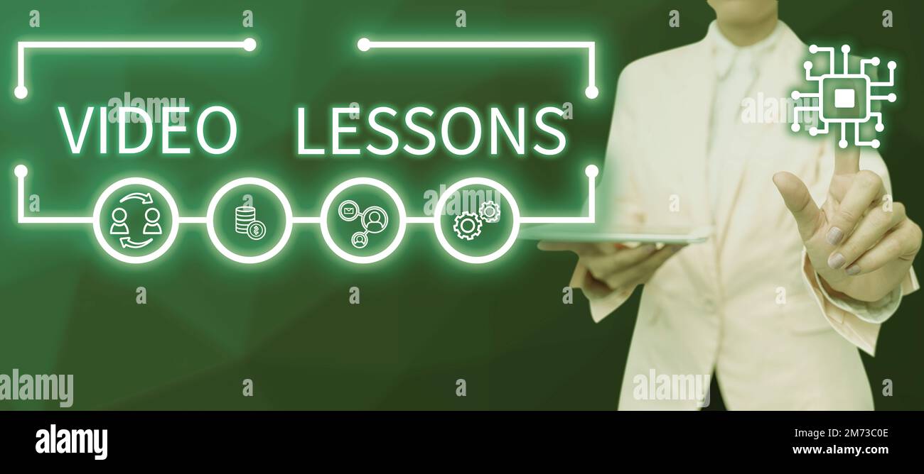 Inspiration showing sign Video Lessons. Business showcase Online ...