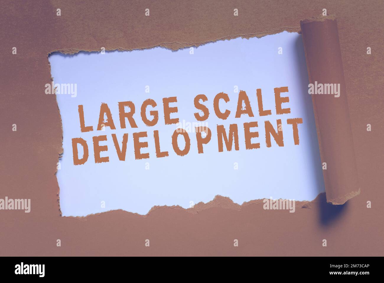 Inspiration showing sign Large Scale Development. Business overview ...