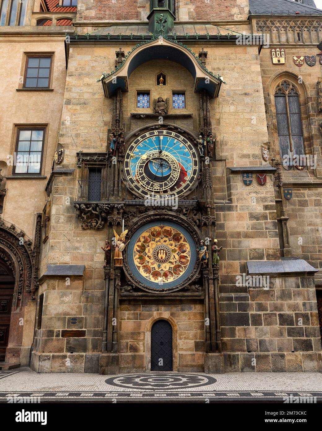 Beautiful Astronomical Clock of Prague, Czech Republic, Europe Stock ...