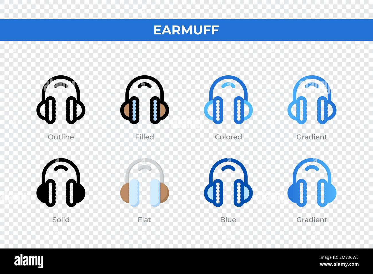 Earmuff style construction Stock Vector Images - Alamy
