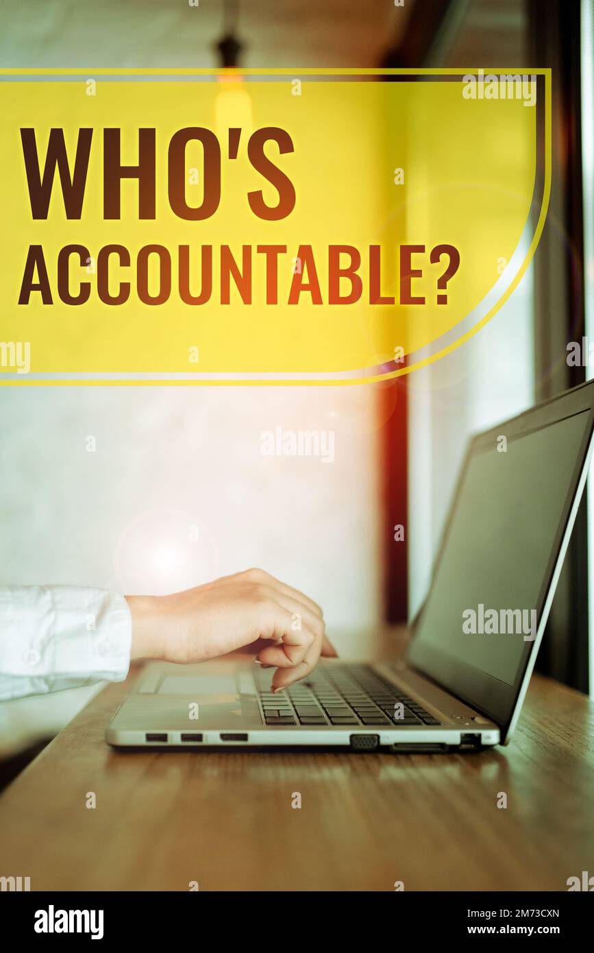 Accountable word hi-res stock photography and images - Alamy