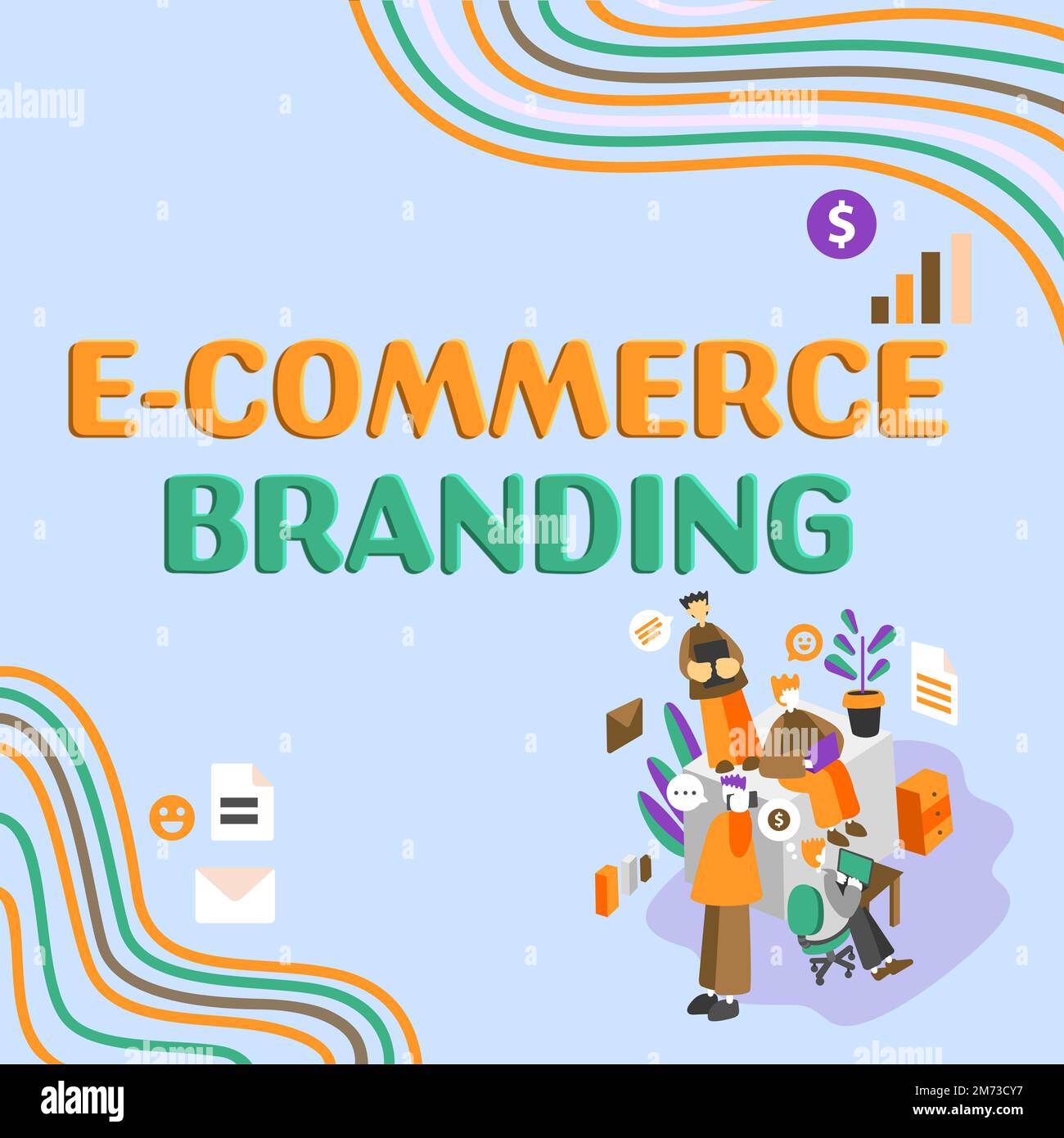 Conceptual caption E Commerce Branding. Concept meaning establish an ...