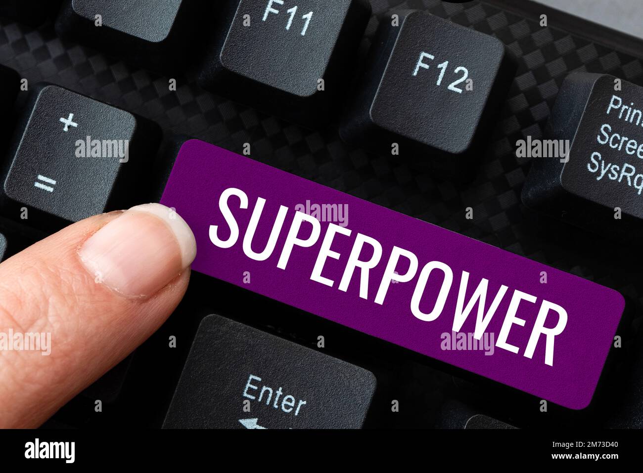 Sign displaying Superpower. Conceptual photo a power or ability of a ...