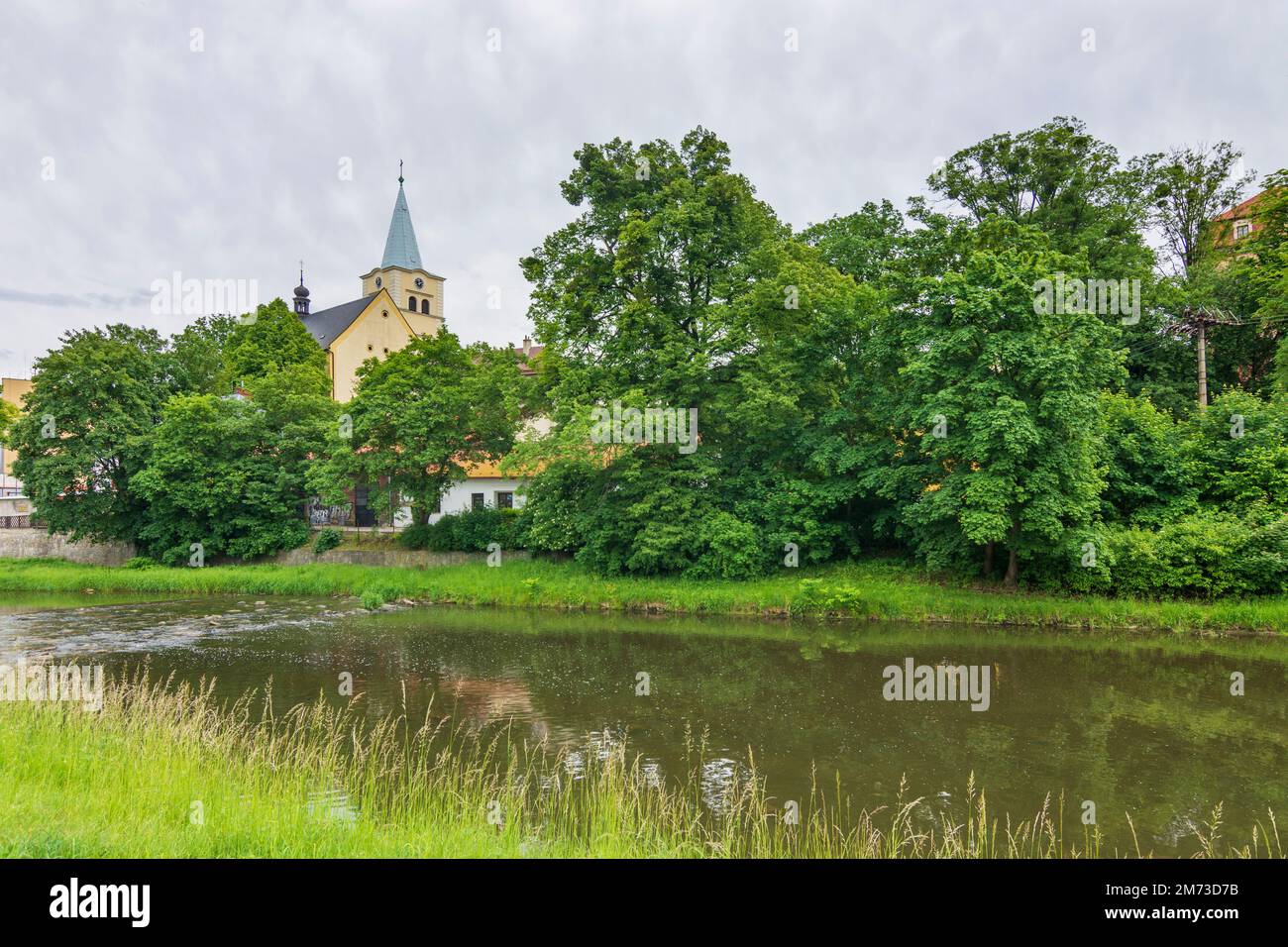 Valasske Mezirici (Wallachisch Meseritsch) : river Roznovska Becva ...